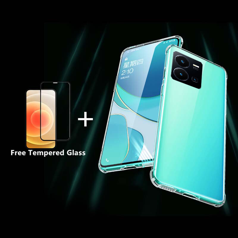 เคสโทรศัพท์ VIVO V25 Pro V25E Y35 Y02S กรณีโปร่งใสซิลิโคนใส + สำหรับ ...