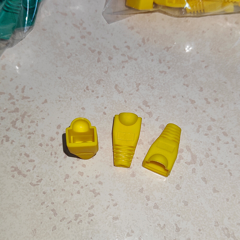 RJ45 Rubber Boot / Cover / Cap for CAT5 / CAT5E / CAT6 Networking Cable ...