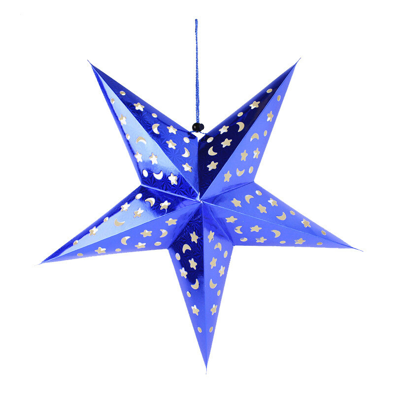 มะกรูด DV ต้นคริสต์มาสดาวเครื่องประดับคริสต์มาส Treetop Hollow Star ...