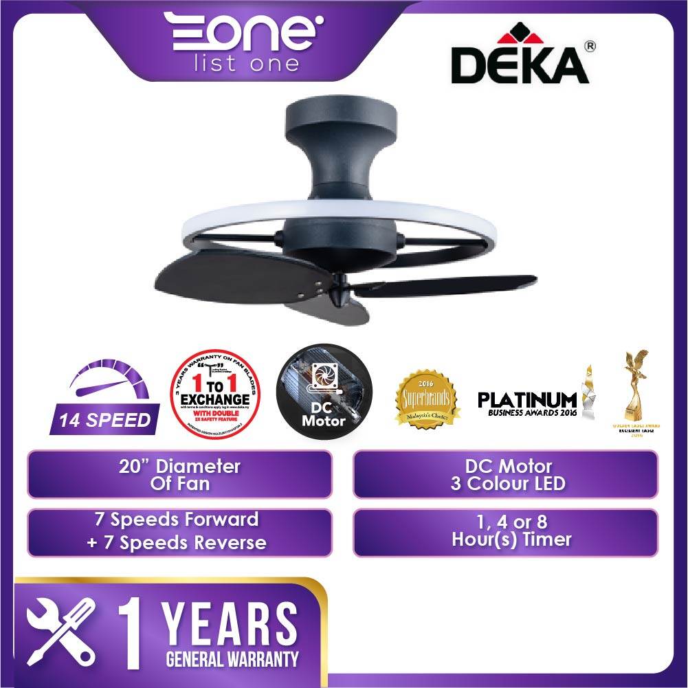 Deka Concept Series DC Motor Ceiling Fan | 56 Inch & 42 Inch CONCEPT 1 ...