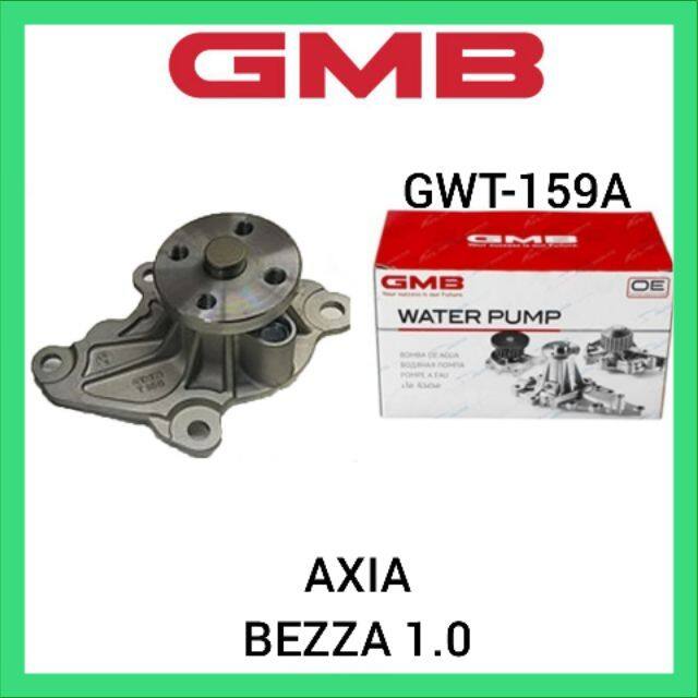 GMB GWT-159A PERODUA AXIA BEZZA 1.0 WATER PUMP GMB | Lazada