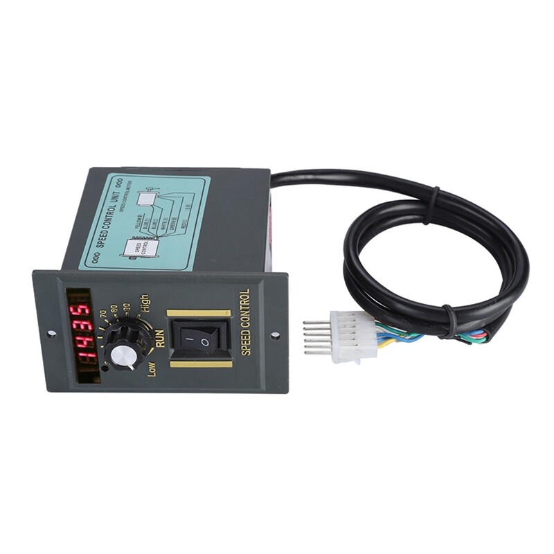 AC 220V 50Hz 15-400W Motor Speed Controller Digital Adjustable Stepless ...