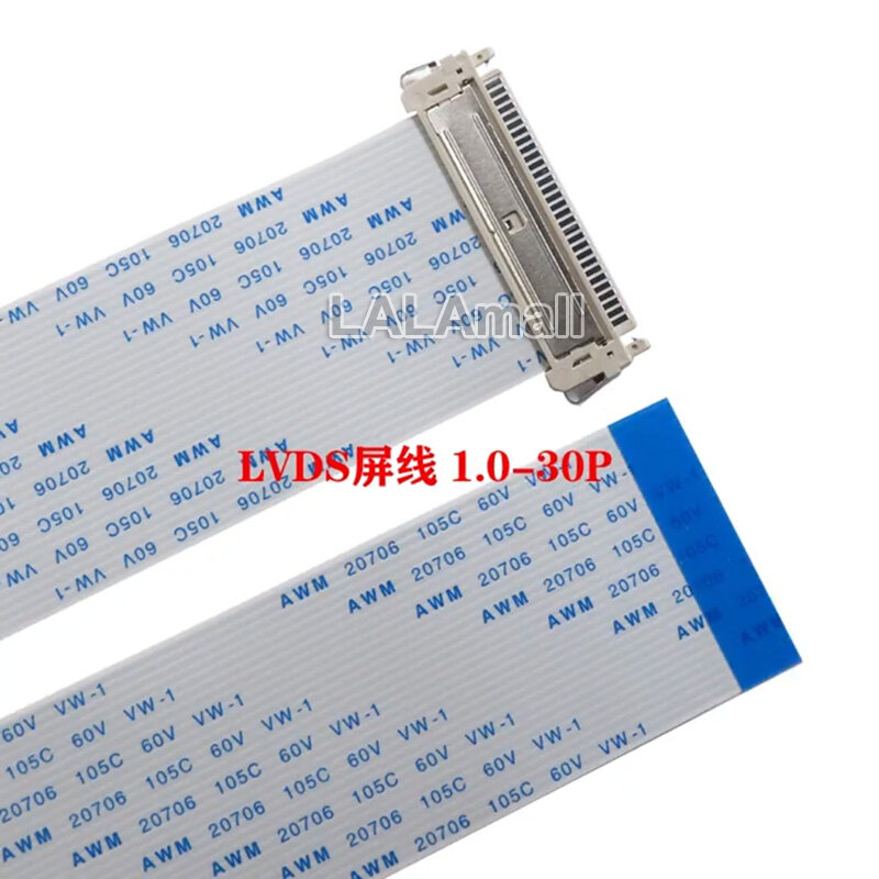1Pc 30Pin ยืดหยุ่นสายแบน FPC FFC สายเชื่อมต่อ2ch 8bit 30P LVDS LVDS สาย ...