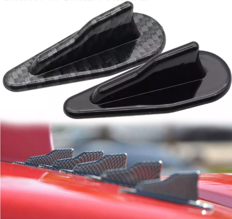 Universal 10pcs Shark Fins Antenna Spoiler Wing Car Roof Decorative ...