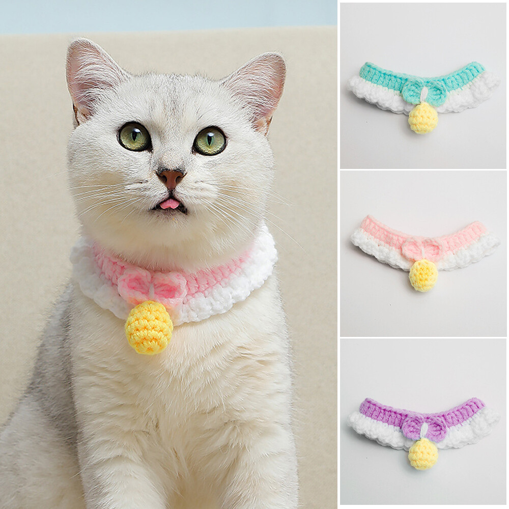 qiaolis Cute Pet Collar Puppy Dogs Cats Hand-woven Collar Pet ...