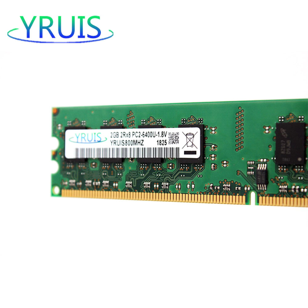 YRUIS Ram DDR2 2G 667/800MHz เดสก์ท็อปหน่วยความจำอะแดปเตอร์240Pin 1.8V ...