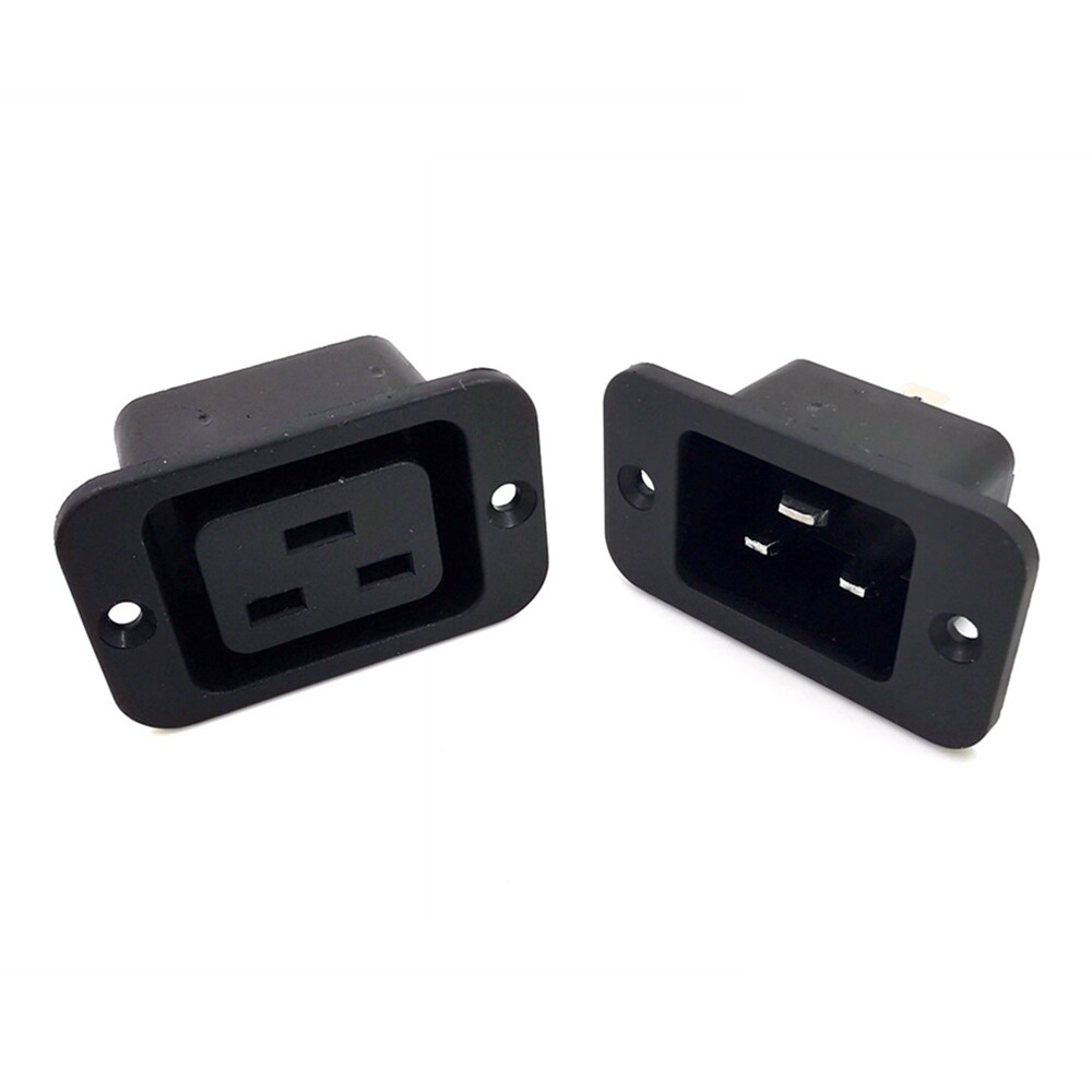 2pcs AC Power Socket, IEC 320 C19 C20 Panel Mount Plug Connector, 16A ...