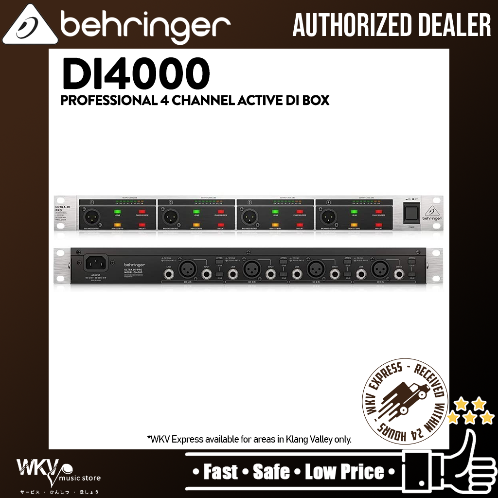 Behringer DI4000 V2 4-channel Active Direct Box | Lazada
