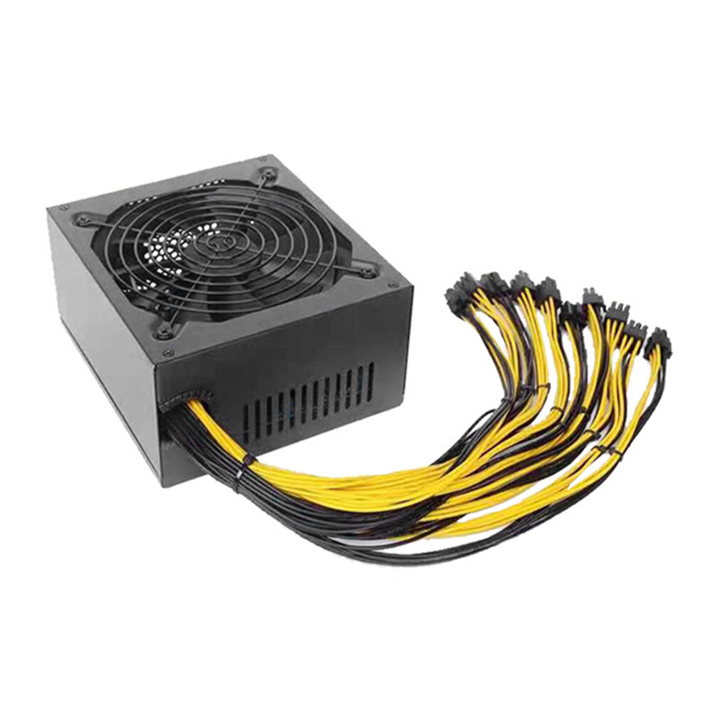 ATX 12V 2.31แหล่งจ่ายไฟ PC 2000W เงียบเครื่องขุดบิตคอยน์แหล่งจ่ายไฟ ...