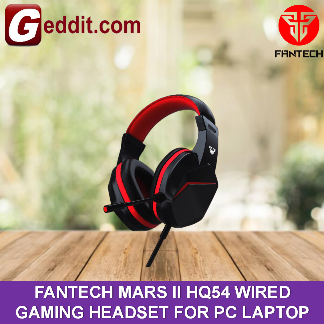 FANTECH MARS II HQ54 WIRED GAMING HEADSET FOR PC LAPTOP | Lazada