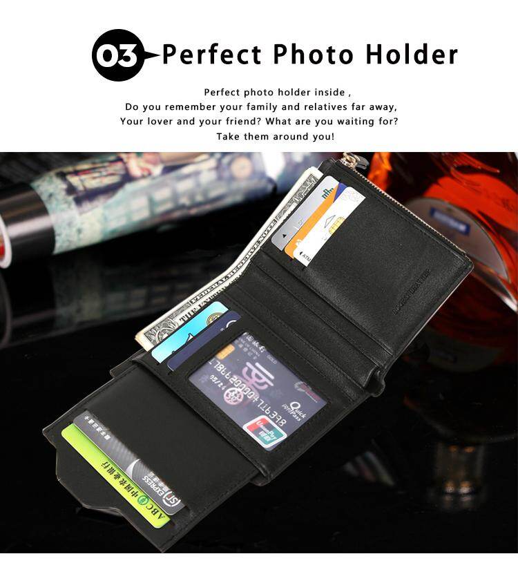 BYT Bogesi Brand Multi-functional Leather Men's Wallet BOGESI-836 ...