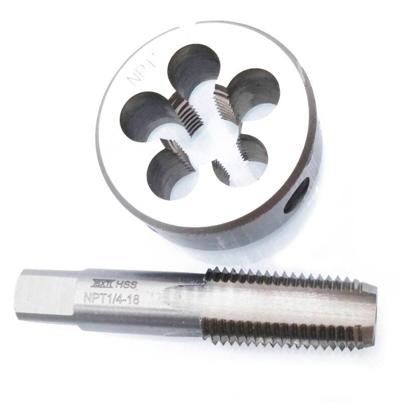 14-18 NPT Thread Tap Die Right Hand Set Kit Metalworking Tool Handtool ...