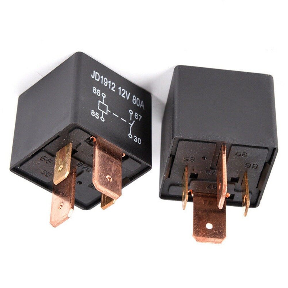24V 12V 80A JD1912 Relay 4Pin Automotive Car Heavy Duty Water Resistant ...