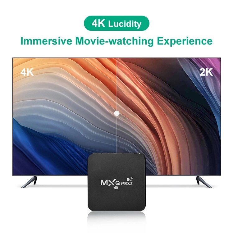 Tv Box Smart 4K Pro 5G 8Gb/128Gb Wifi Android 10.1 Tv Box Smart MXQ PRO ...