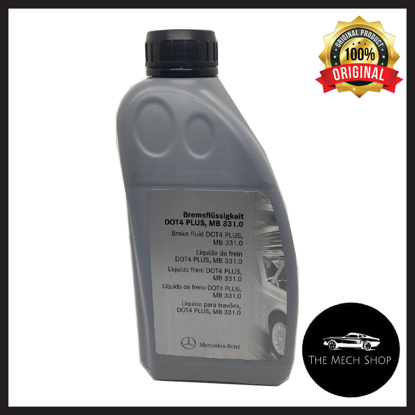 (100% Original) Mercedes Benz DOT4 PLUS Brake Fluid Oil 0009890807 ...
