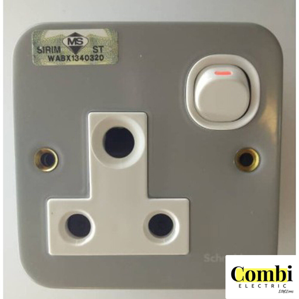 SCHNEIDER ESM 13A / 15A METAL CLAD SWITCH SOCKET | Lazada