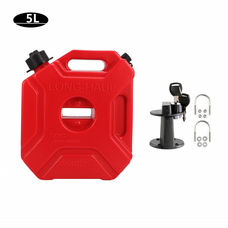 3L 5L Fuel Tank Can Car Motorcycle Spare Petrol Oil Tank Backup ...