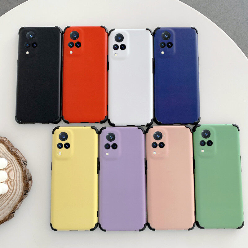 New Casing เคสโทรศัพท VIVO V21 5G V21e Phone Case Four Corner Drop ...
