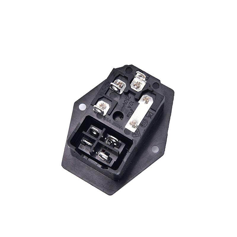 WED 3Pin iec320 c14 inlet module plug fuse switch male power socket 10A ...