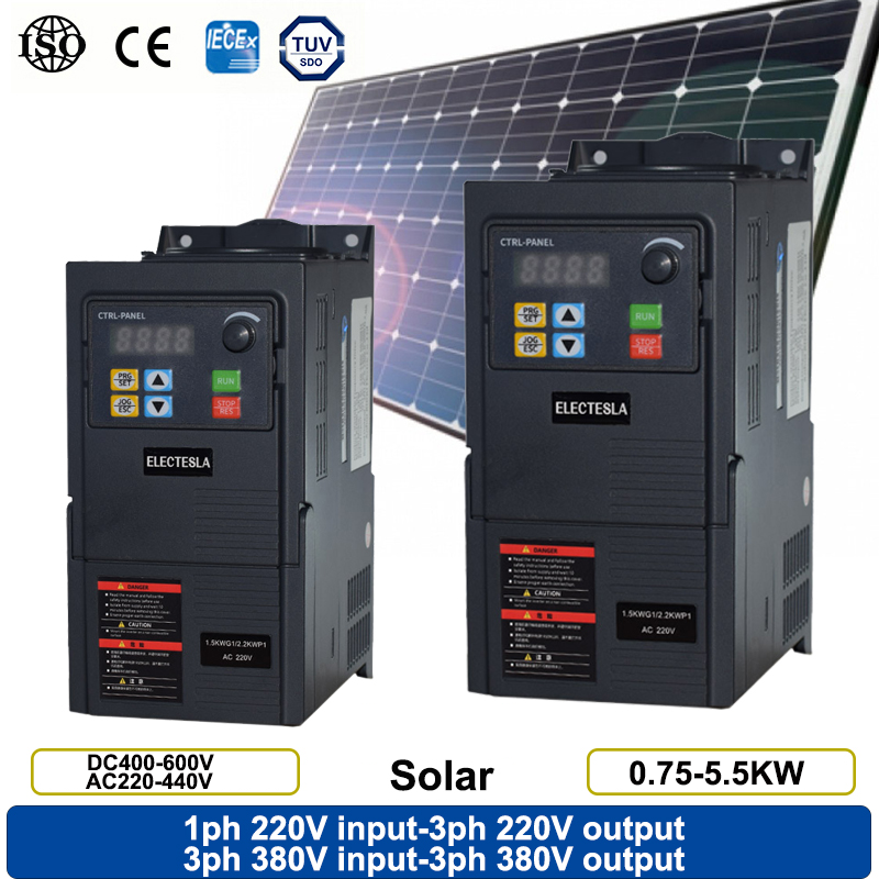 Mini Solar VFD Variable Frequency Drive DC400V -600V 0.75KW - 5.5KW ...