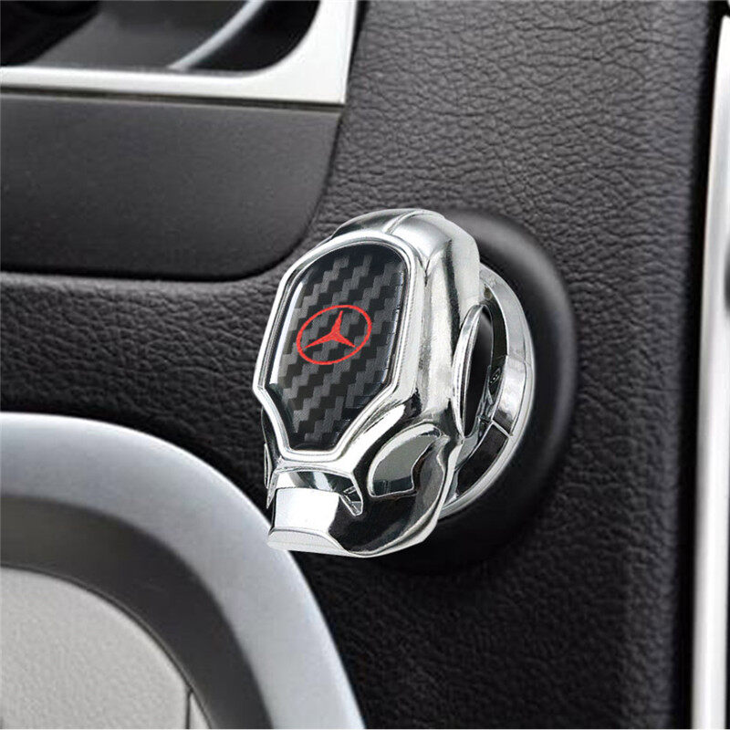 Car Interior Engine Ignition Car Battery Engine Start Stop Push Button ...