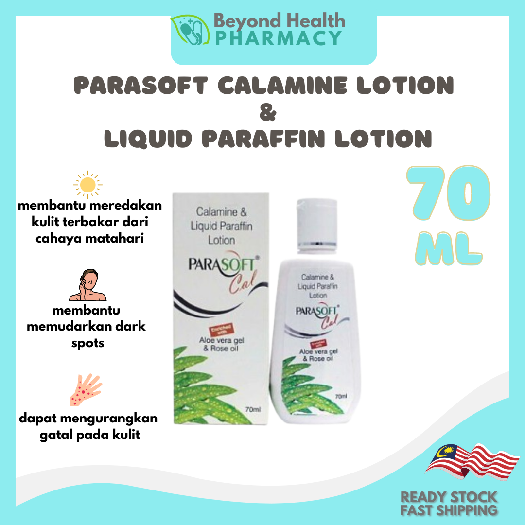 PARASOFT CALAMINE LOTION & LIQUID PARAFFIN LOTION 70ML | Lazada