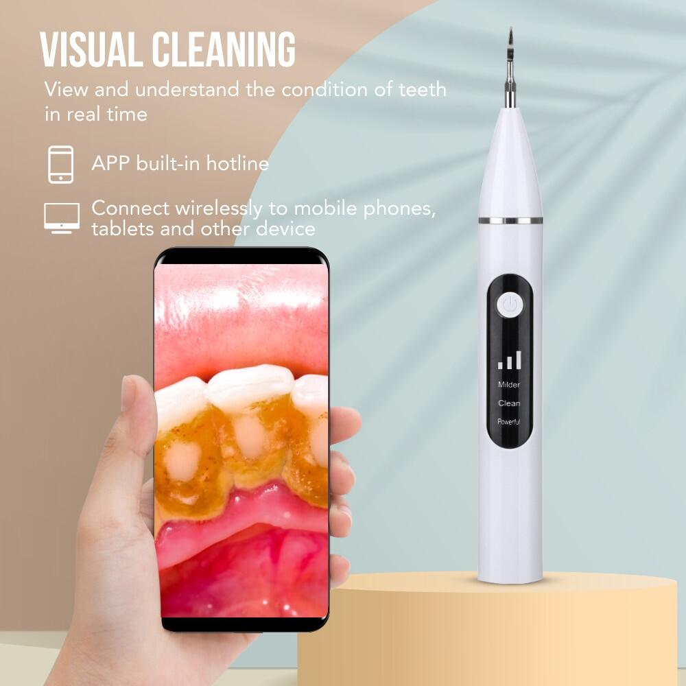 เครื่องขูดฟันVisual Ultrasonic Teeth Cleaner Oral Dental Scaler ...