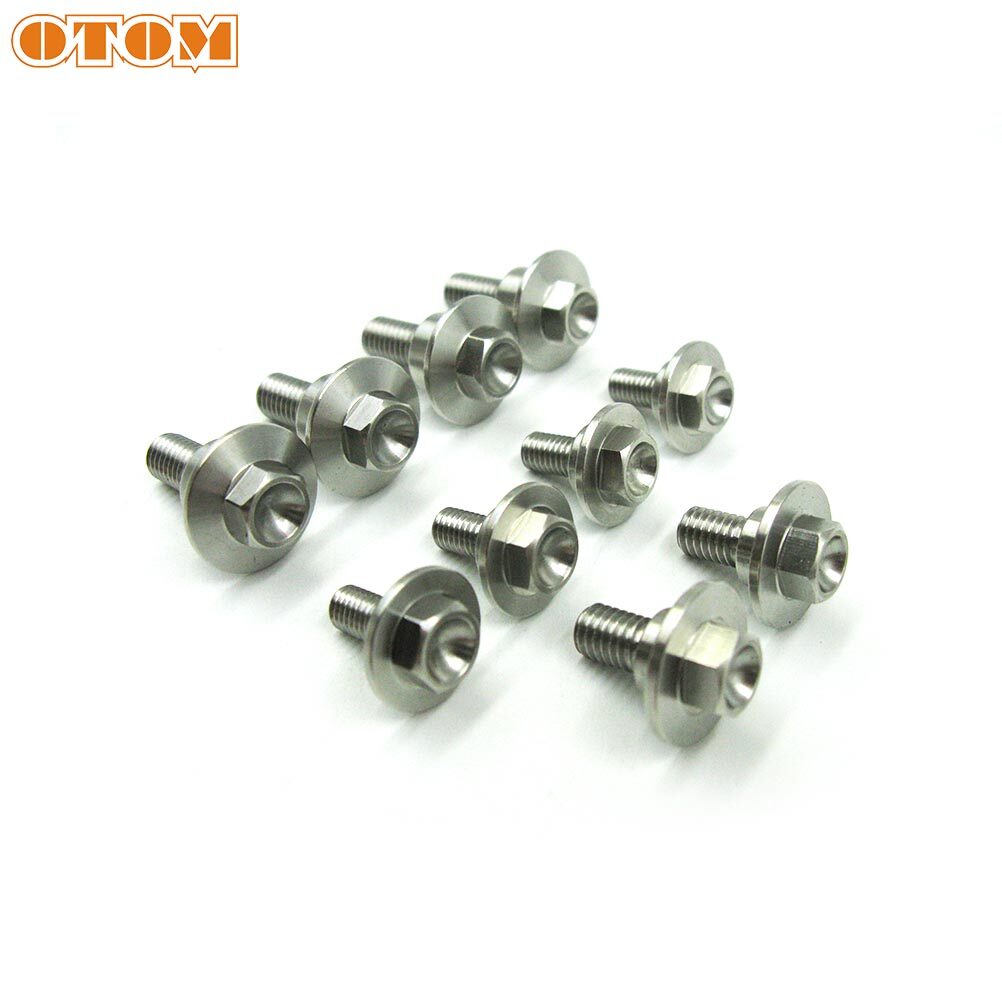 OTOM รถจักรยานยนต์ Shrouds ด้านข้าง Bolt 10 Pcs M5 M6 Motocross การใช้ถัง Fairing สแตนเลสสกรู ...