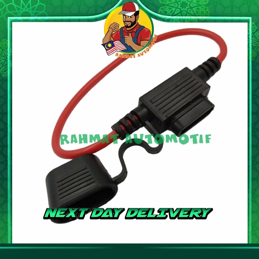 Waterproof Car Inline Plug Fuse Holder Standard ATO ATC 16 AWG Wire ...