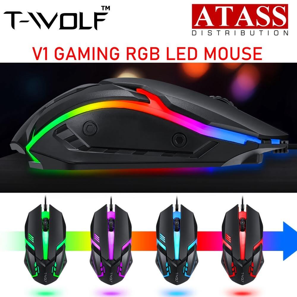 GTX300 Gaming Keyboard & Mouse Set Combo GTX-300 RGB Rainbow Light ...