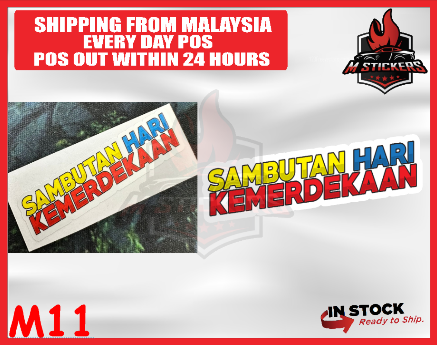 Selamat Hari Merdeka sticker new design 2023 | Lazada