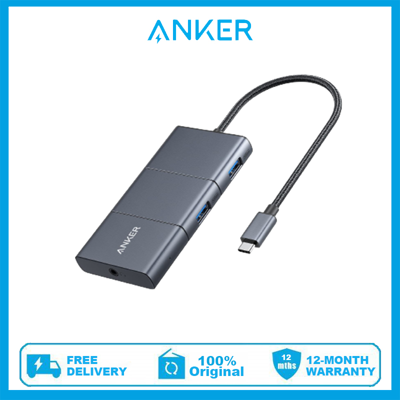 Anker USB C Hub, PowerExpand 6-in-1 USB C Hub Adapter, with 4K 60Hz ...