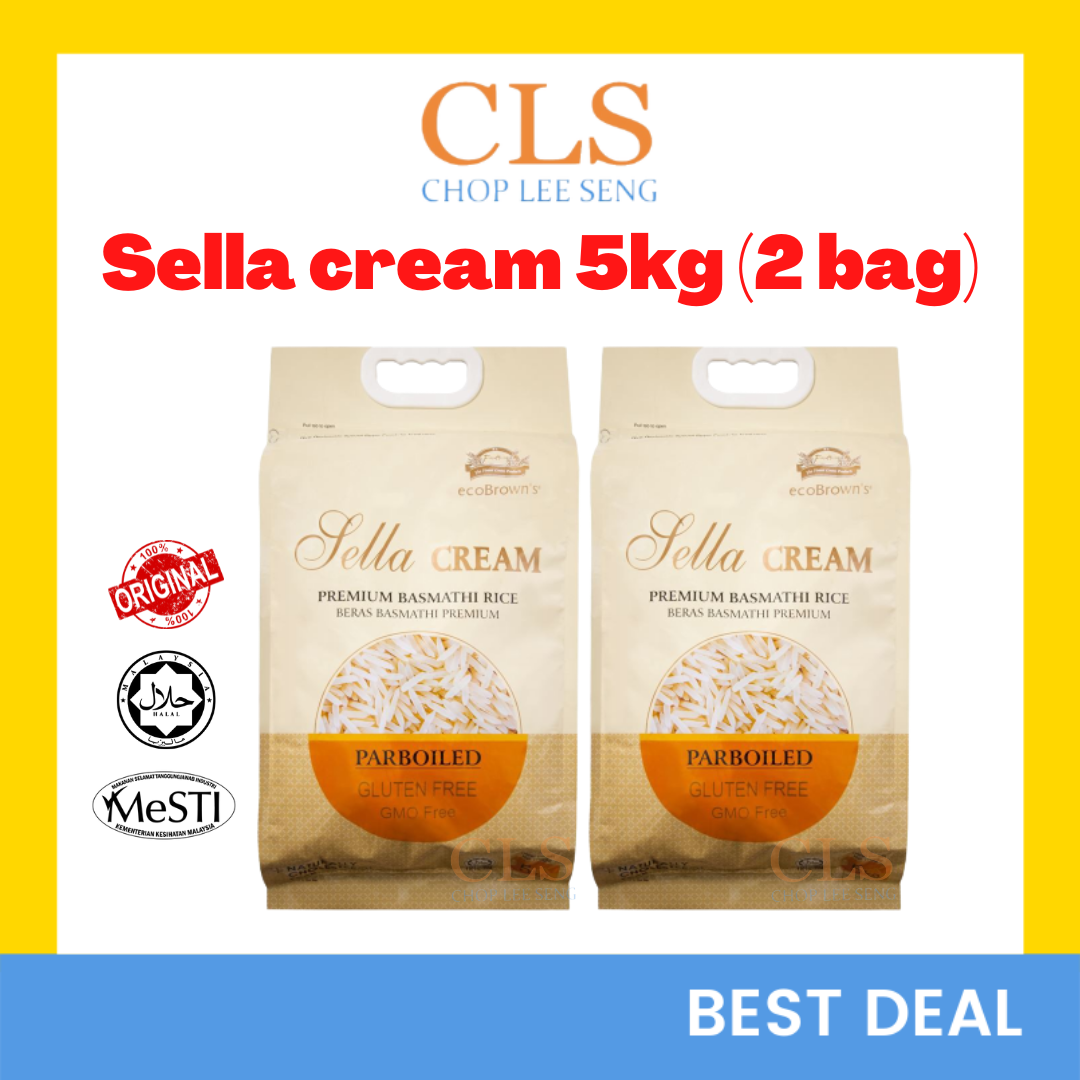 CLS ecoBrown’s Beras Sella Cream Premium Parboiled Rice Basmathi ...