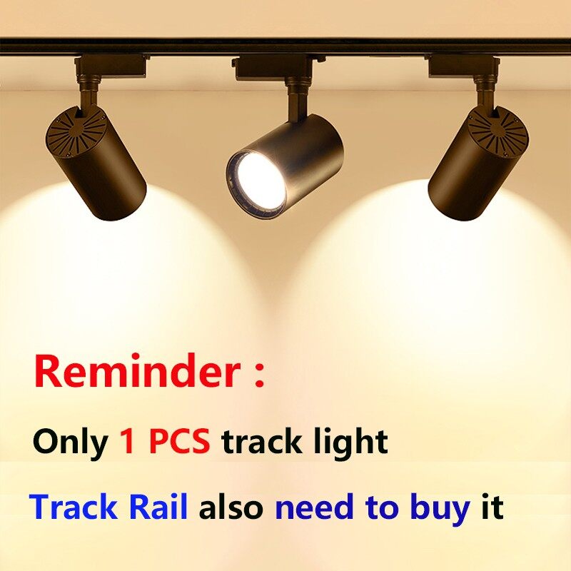 1 piece set COB ceiling spotlight Led light rail track light spotlight ...
