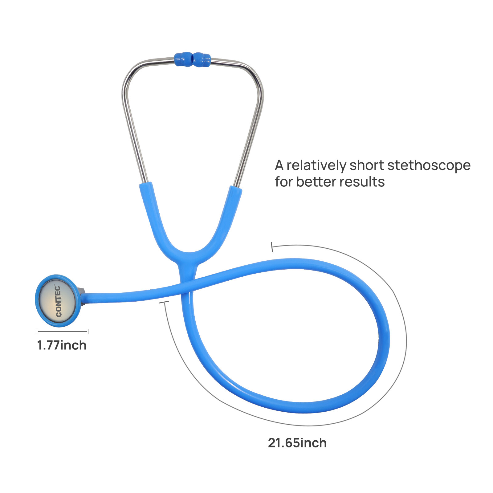 CONTEC SC12 Single Head Stethoscope Aluminum Alloy+ PVC Nurse Doctor ...