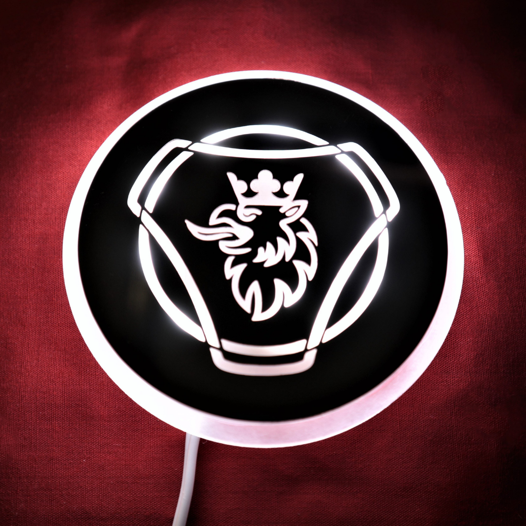 SCANIA LED Light With Stainless Steel Lambang SCANIA LED siap Krome ...