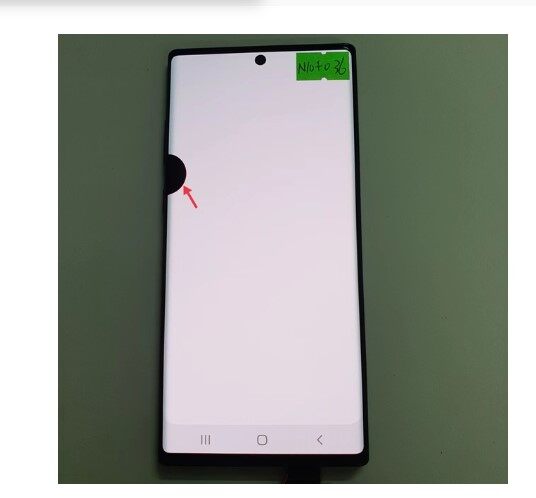 หน้าจอดั้งเดิมของ Samsung Note 10 Plus จุดสีดำหน้าจอ LCD แบบสัมผัสเหมาะ ...