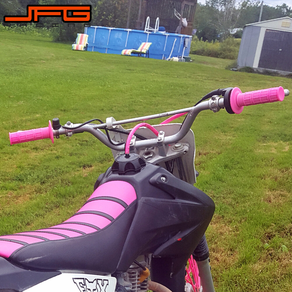 JFG Racing สีดำ MX ยางเจล HandleBar Grip มือ Gips 22มม.สำหรับฮอนด้ายามา ...
