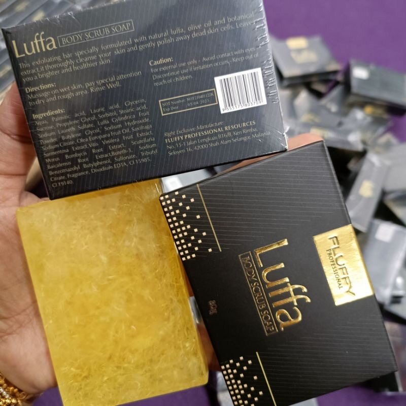 Original Sabun Luffa 80gram/ Luffa Soap/ Body Scrub/ Sabun hilang daki ...