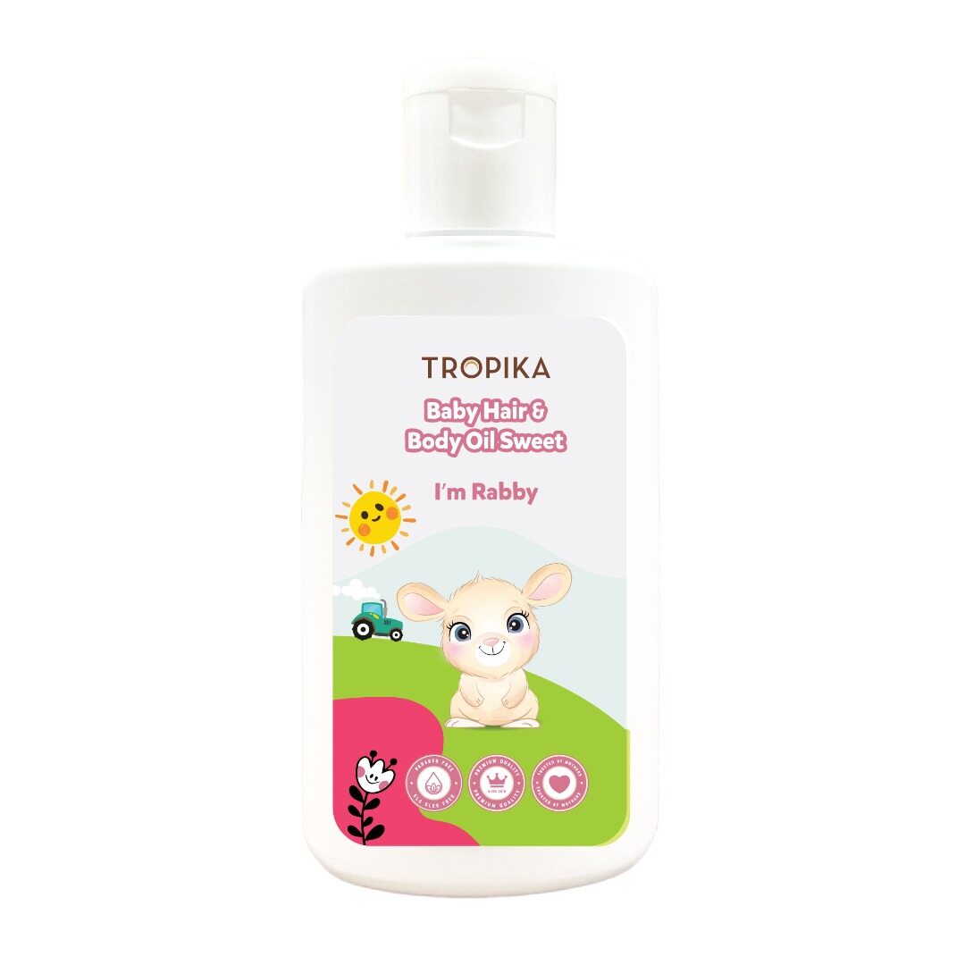 OFFICIAL AGENT TROPIKA HEAD TO TOE BABY HAIR & BODY OIL (minyak rambut ...