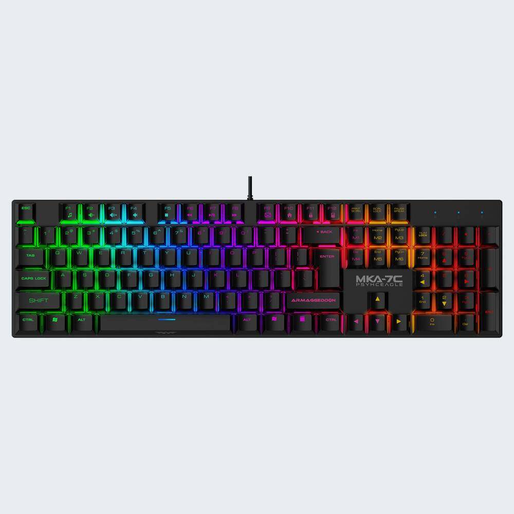 ARMAGGEDDON MKA-7C PSYCHEAGLE Mechanical Gaming Keyboard | Lazada