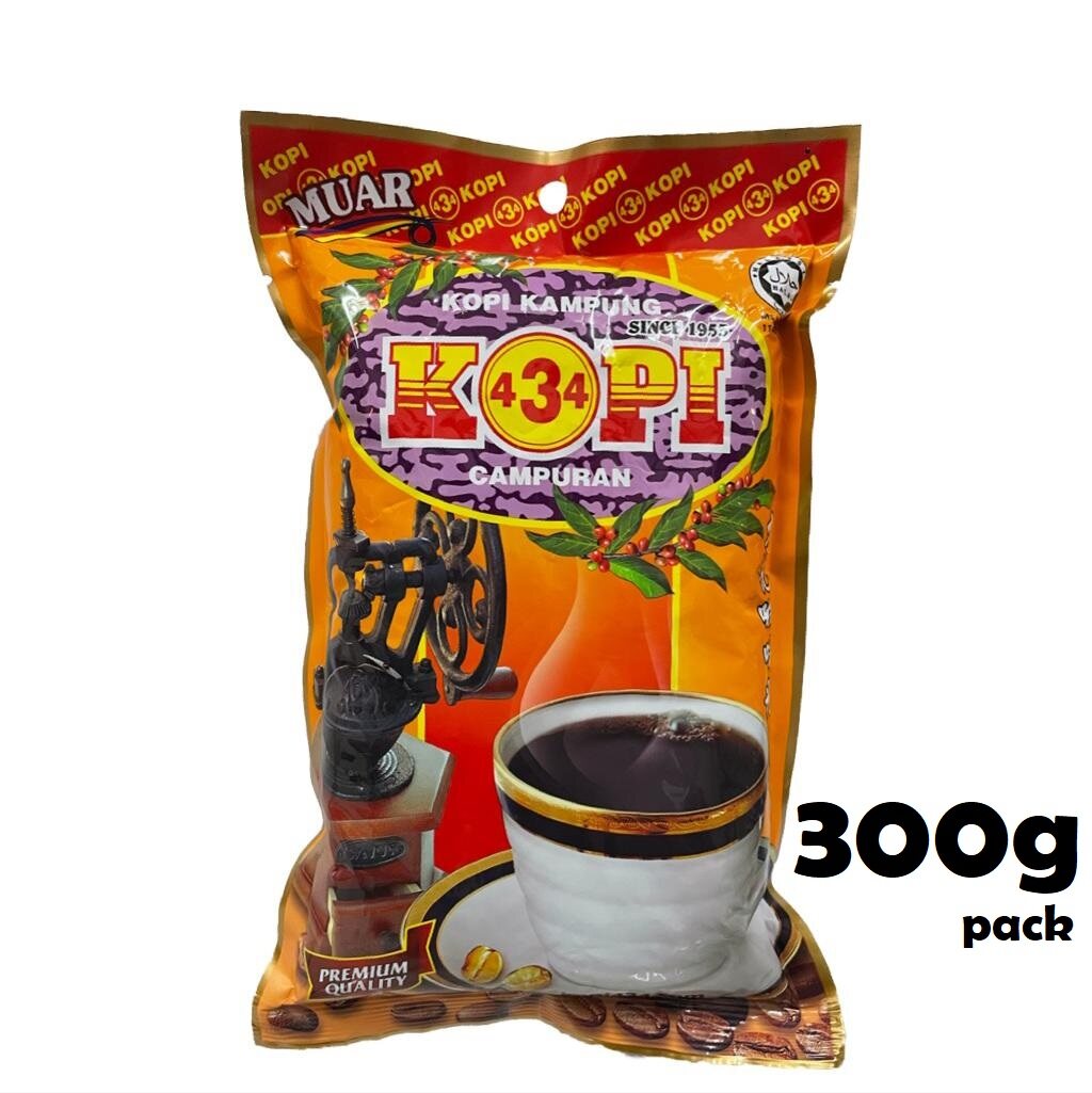 Muar Kopi 434 Kopi Kampung - Campuran / Uncang- 才记咖啡粉 - Sachets - 200gm ...