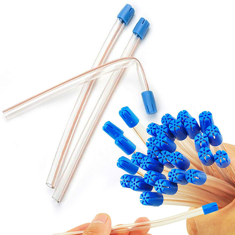 Dental 100pcs/Bag Saliva Ejector Aspirator Tube Oral Care Odontologia ...
