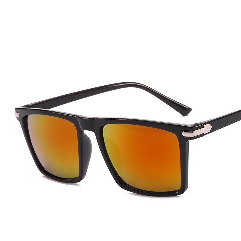 Shades for boys Design polarized shades men's square mirror reflective ...