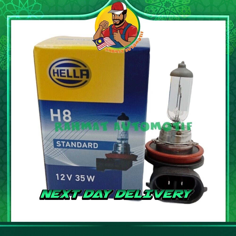 Original Hella H8 12V 35W Halogen Bulb Myvi Civic BMW Fog Lamp Sport ...