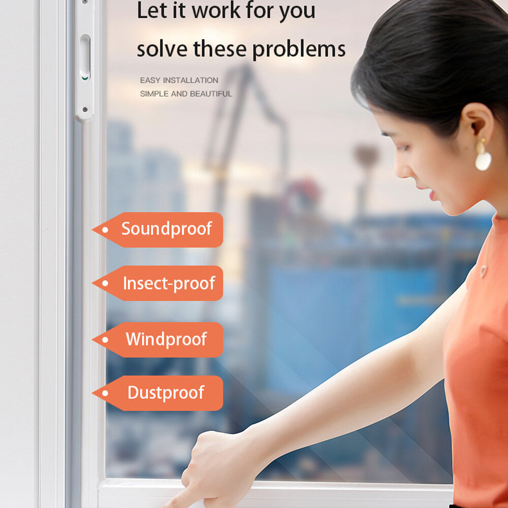 SoundProof DustproofประตูGapด้านล่างสำหรับหน้าต่างเลื่อนซีลปิดผนึก ...