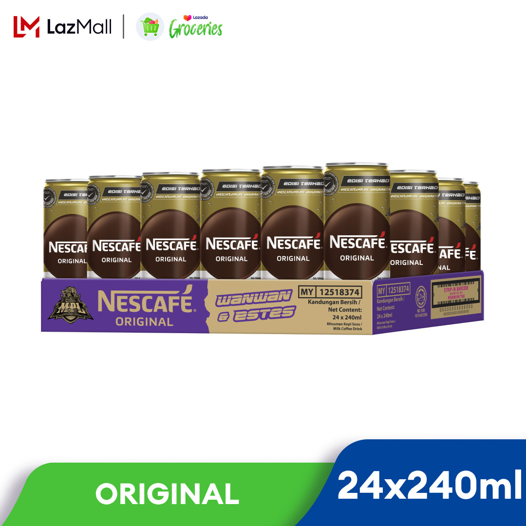 [CARTON] NESCAFE Original Can 24x240ml | Lazada
