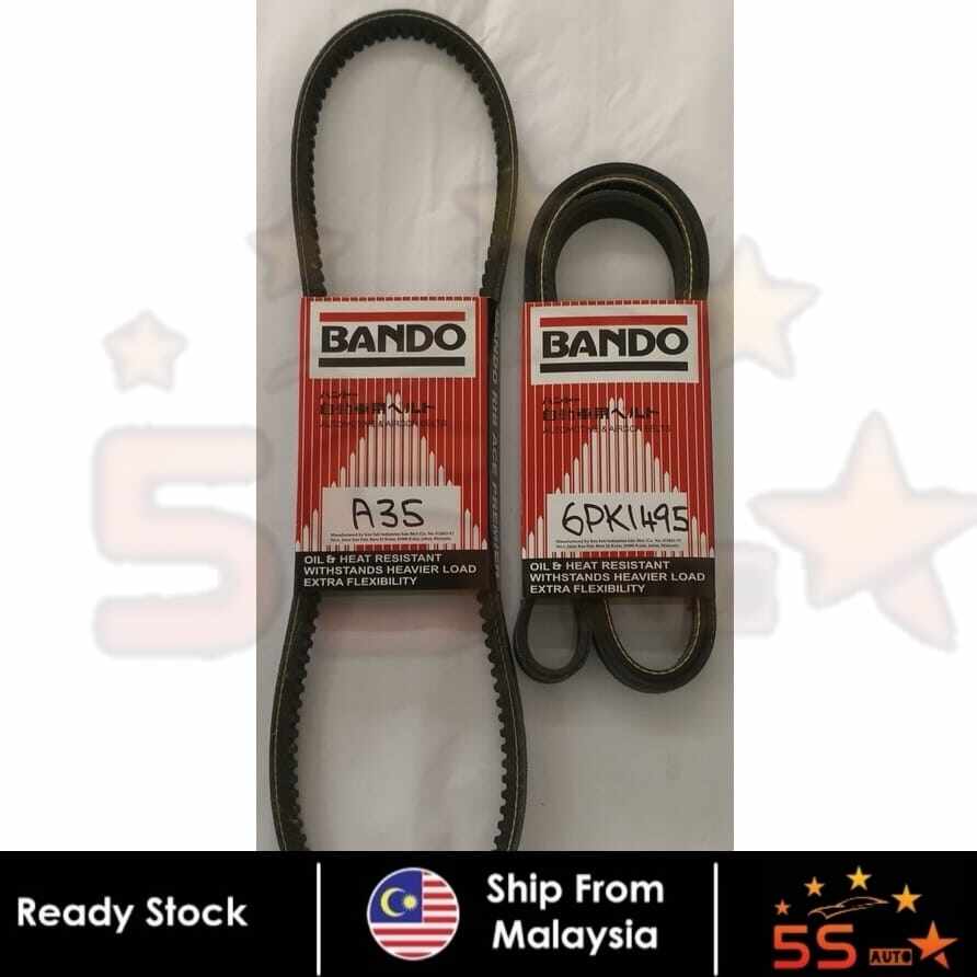 Fan Belt (100% BANDO) for Mitsubishi Triton KB4T 4X4 (6PK1495 & A35 ...