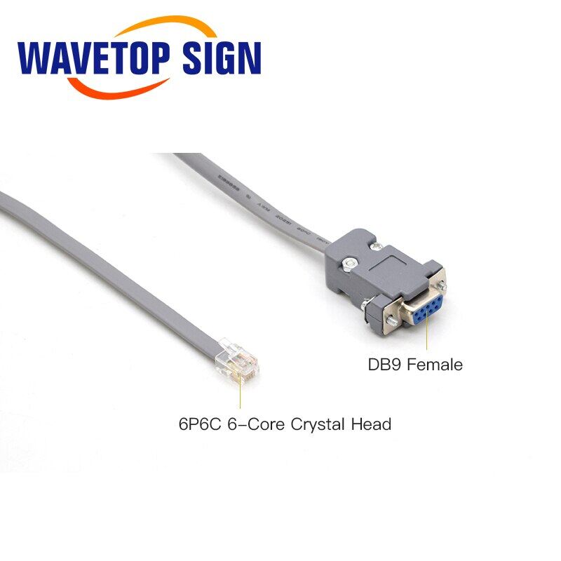 Wavesign Rj11 6p6c คริสตัลหัว Rs232 Serial Port หญิง Db9อะแดปเตอร์ ...