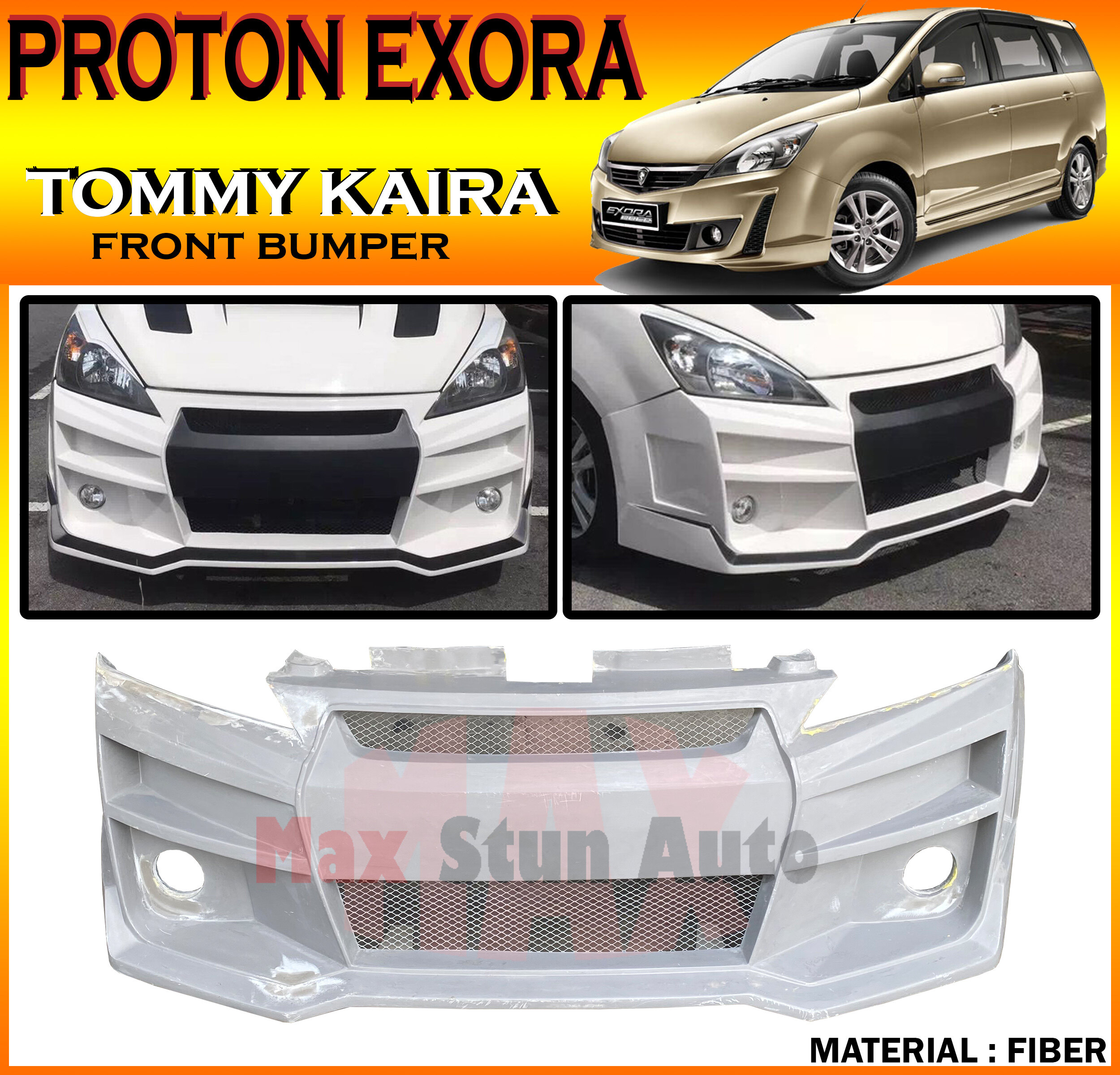 PROTON EXORA 2009-2020 FRONT BUMPER (FIBER) BUMPER DEPAN FOR EXORA ...